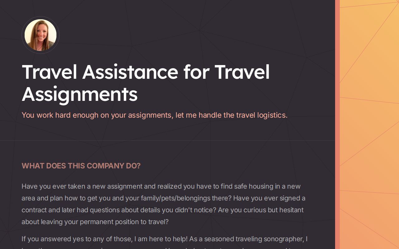 Travel Assistance for Travel Assignments